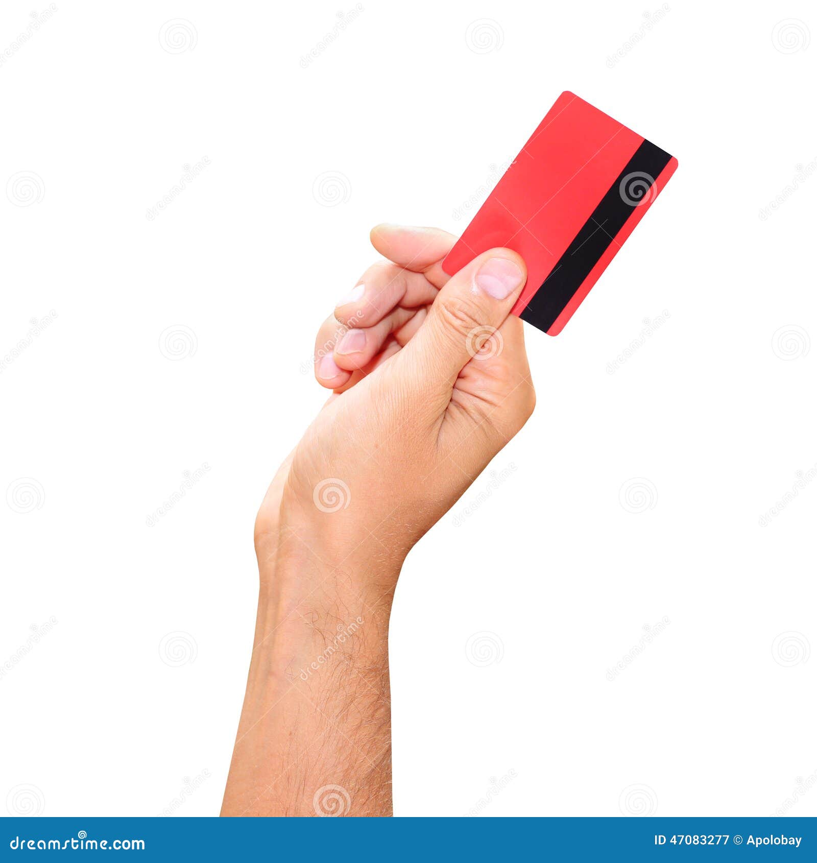 Hand Holding Credit Card Isolated on White Background Stock Image ...
