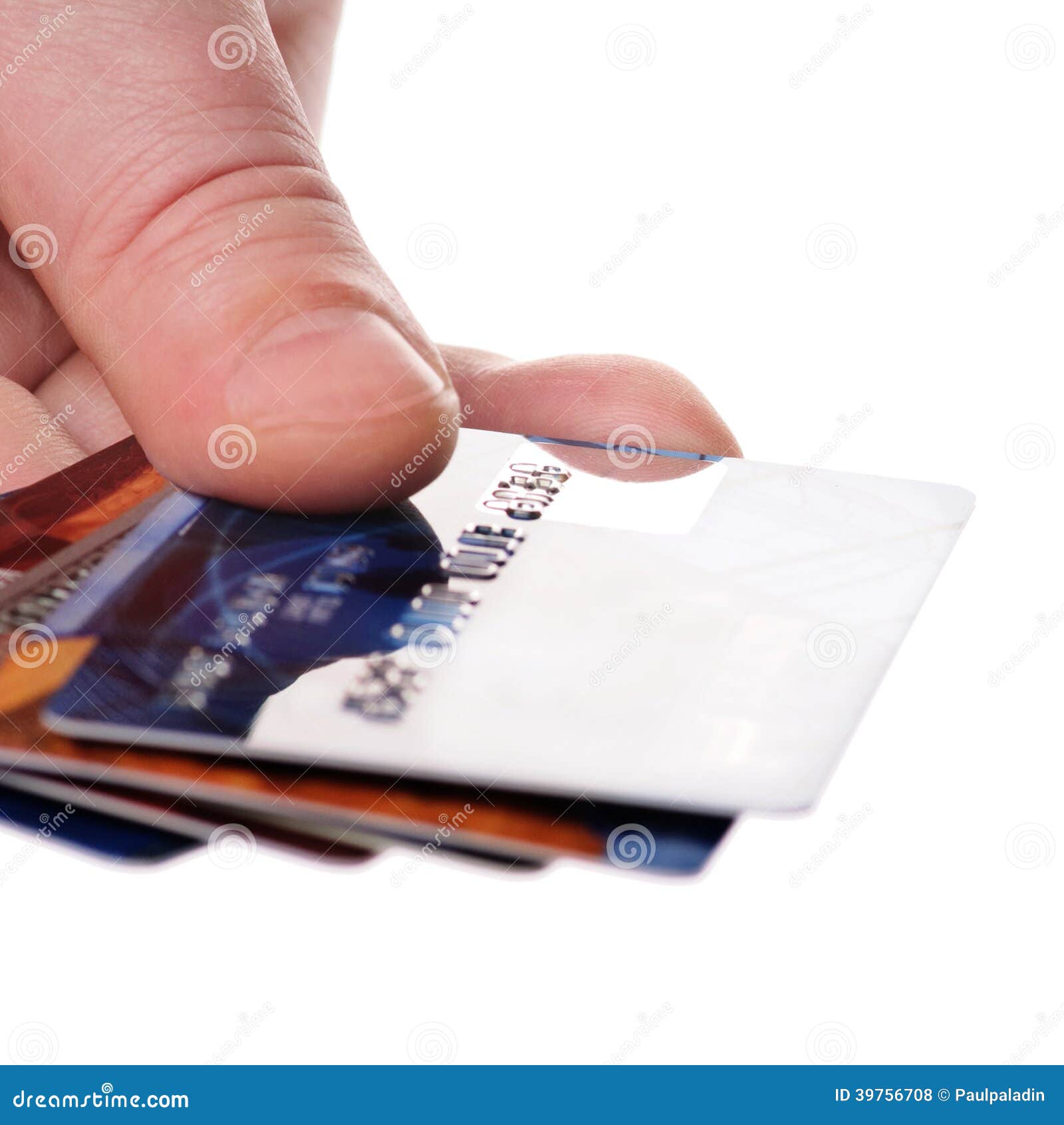 Hand holding credit cards stock photo. Image of consumer - 39756708