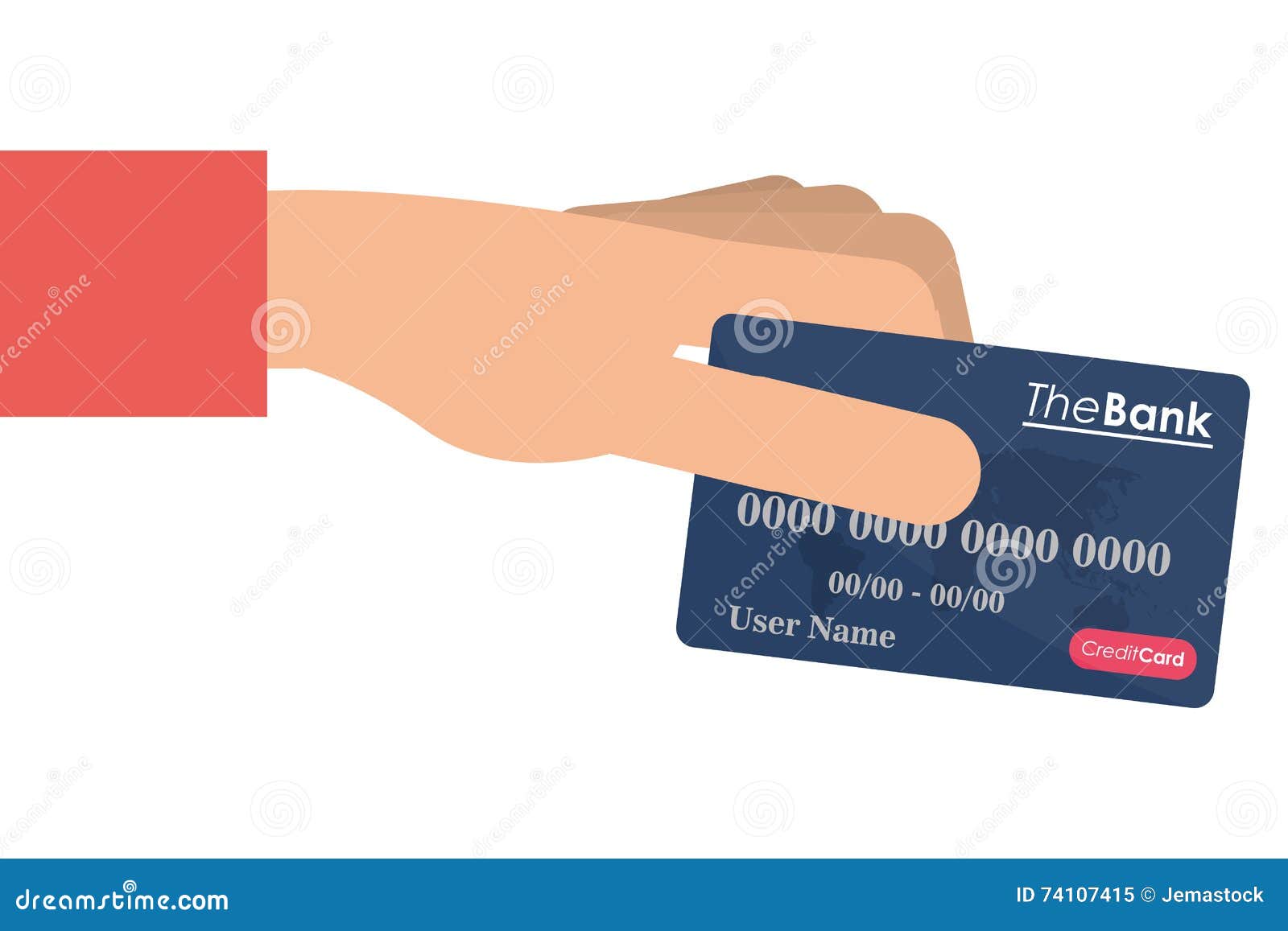 Hand Holding Credit or Debit Card Icon Stock Illustration ...