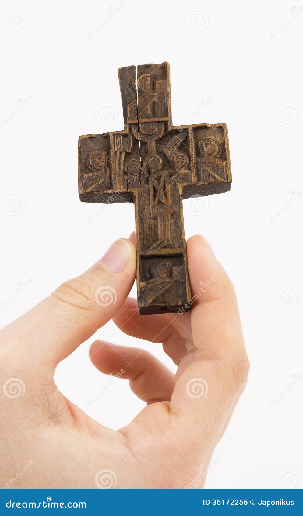Hand holding cross stock photo. Image of prayer, concept - 36172256