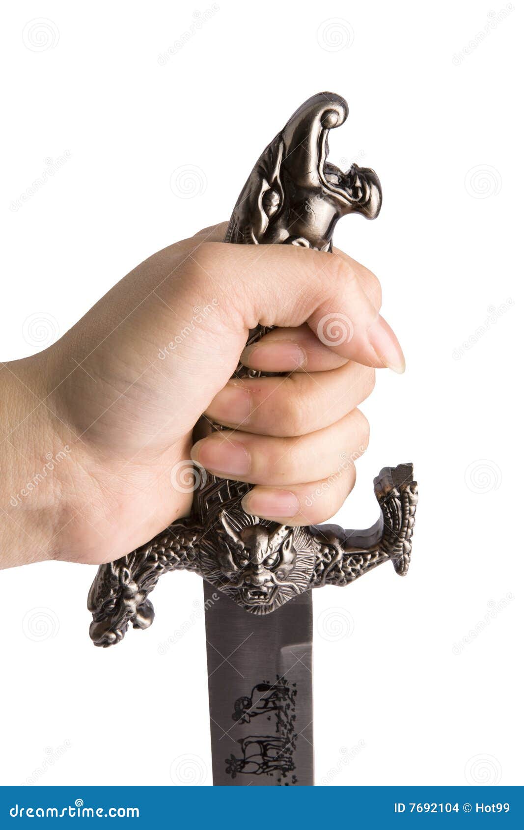 Hand Holding Dagger Stock Images - Image: 7692104