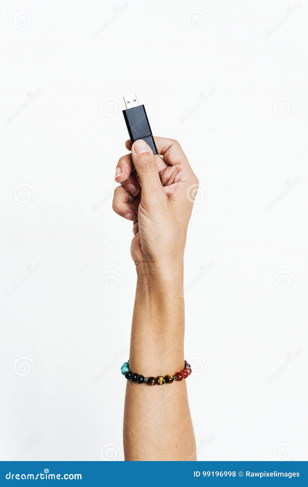 Hand Holding Data Storage Handy Drive on White Stock Photo - Image of ...