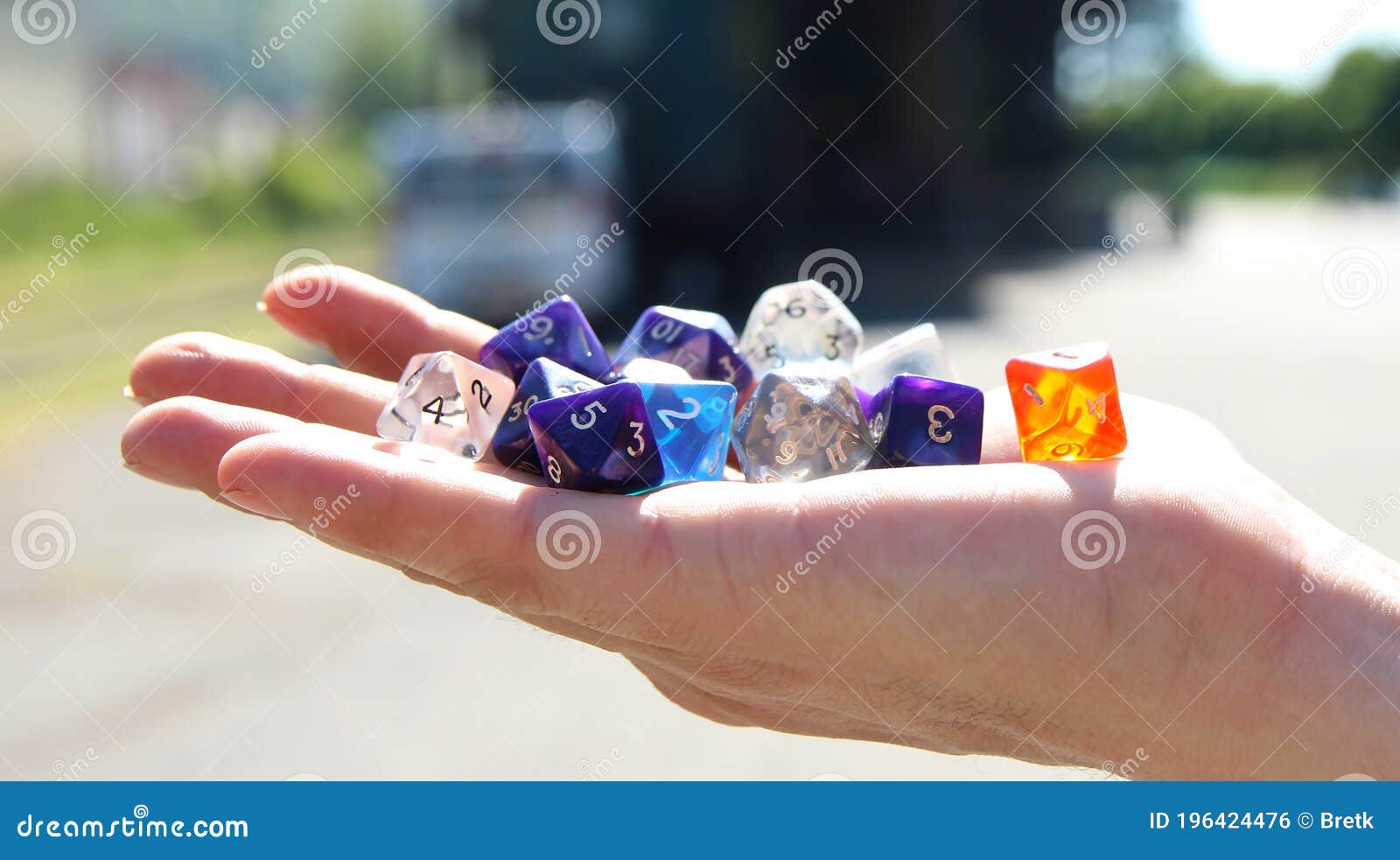 Hand holding dice stock photo. Image of love, business - 196424476