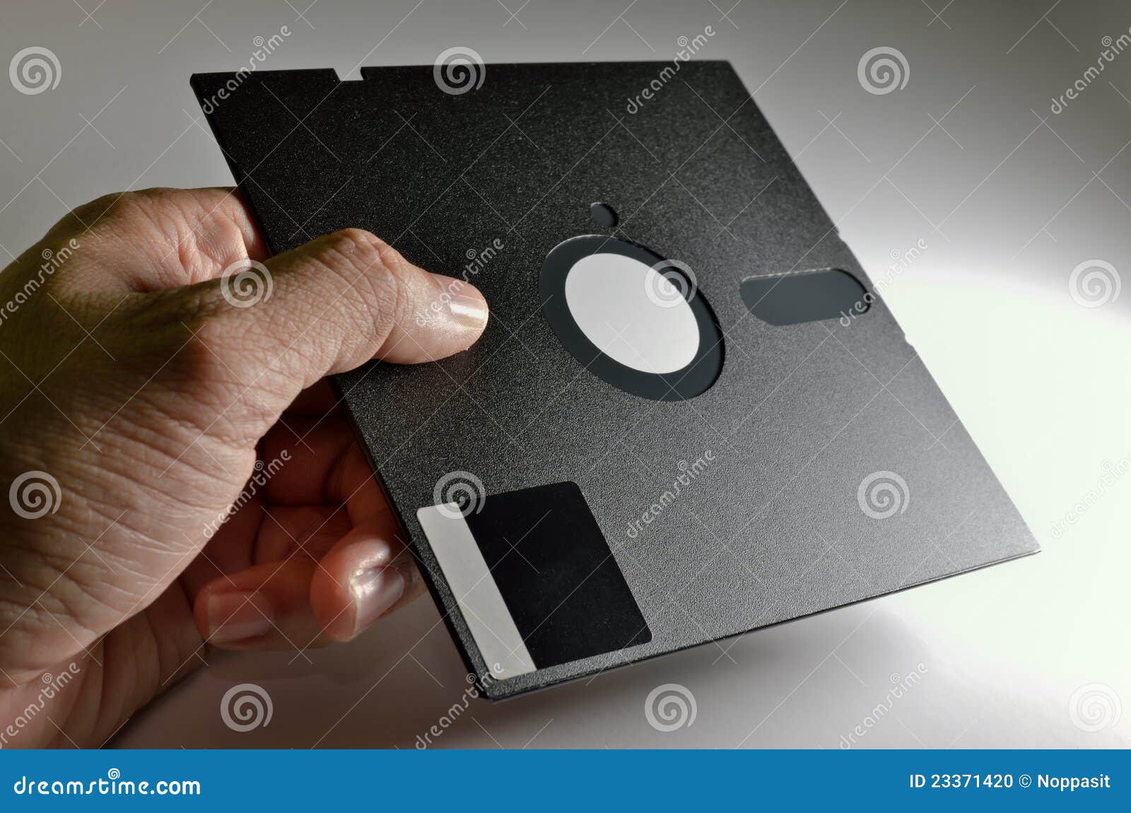 Hand Holding Diskette of 5,25 Inches Stock Photo - Image of formatted ...