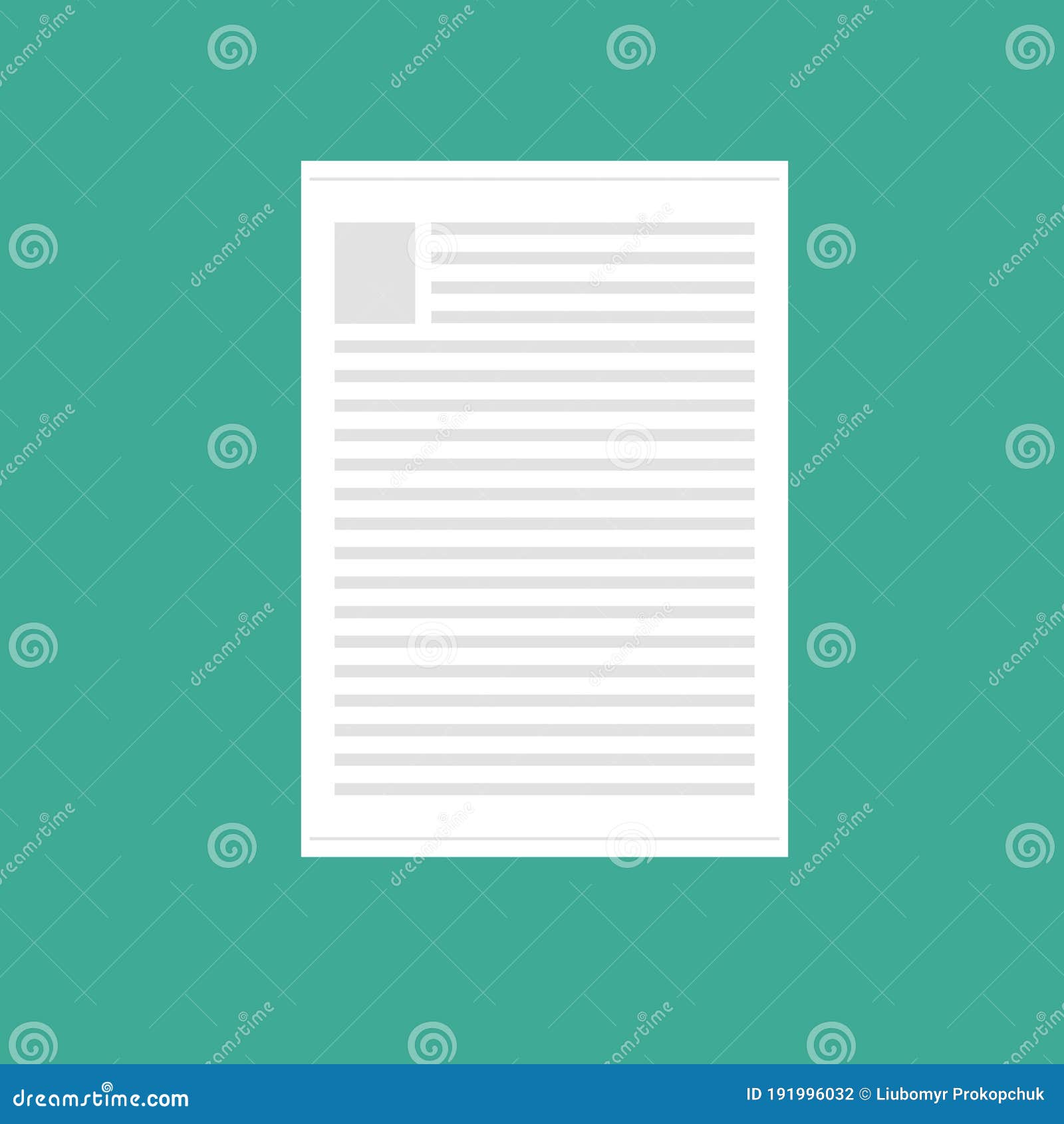 Hand Holding the Document. Vector Flat Illustration Stock Vector ...