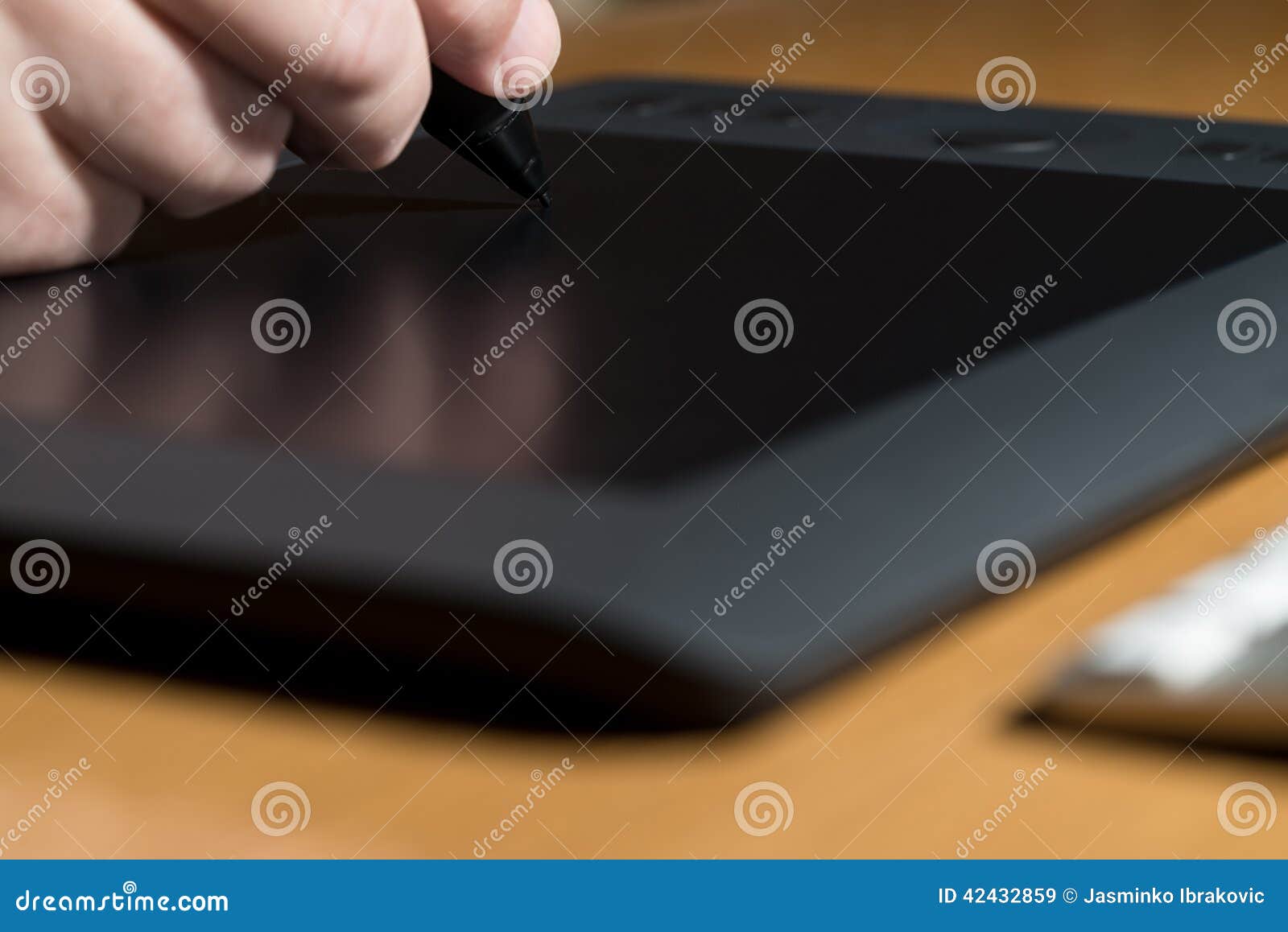 Hand Holding Drawing Tablet for Graphic Designer Stock Image - Image of ...