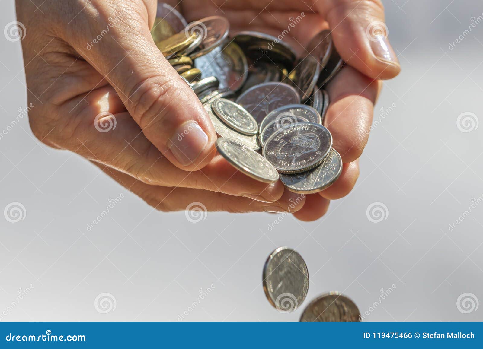 A Hand Holding and Dropping Coins Editorial Photo - Image of investment ...