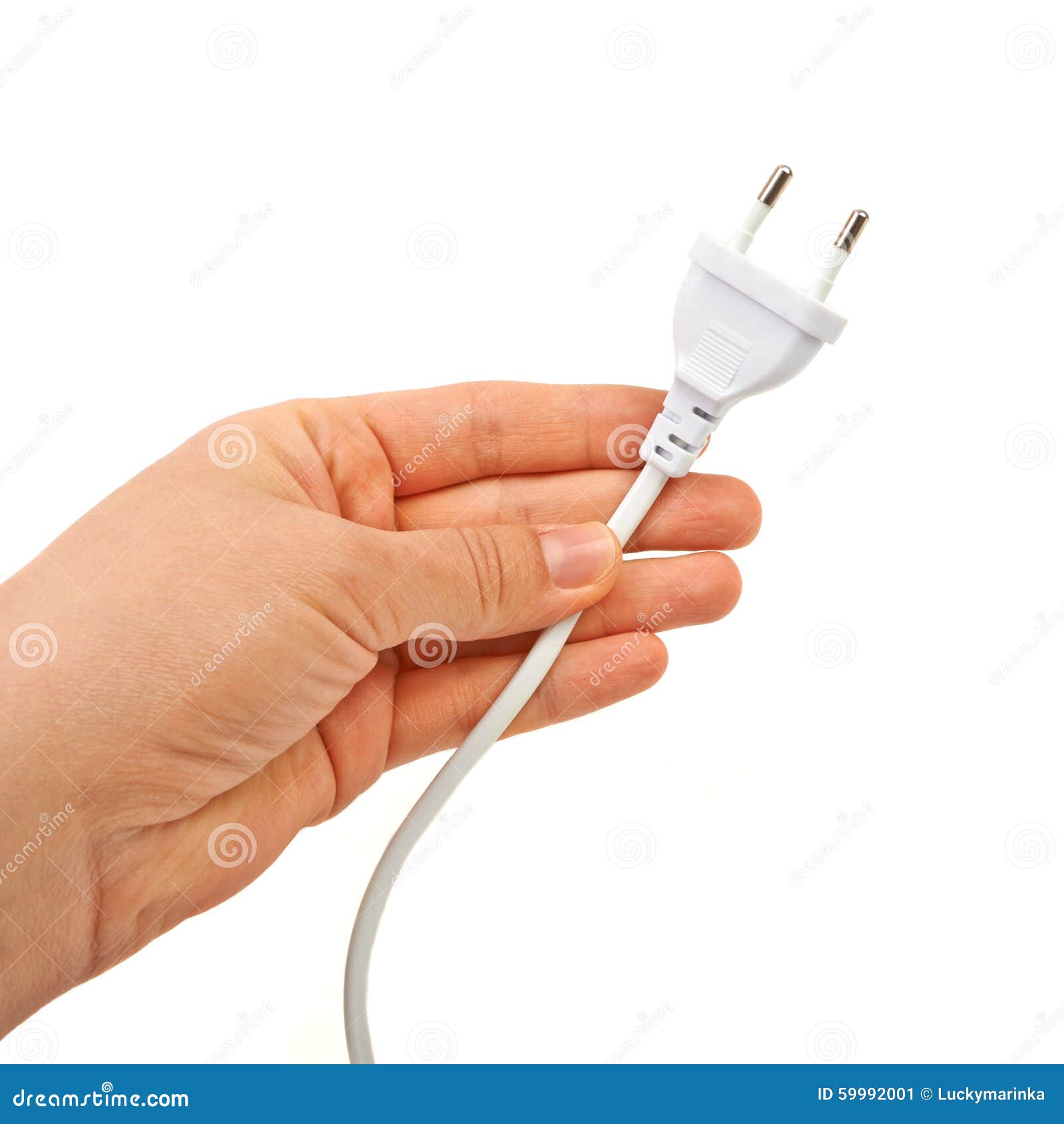 Hand Holding Electric Plug. Stock Image - Image of electrical ...
