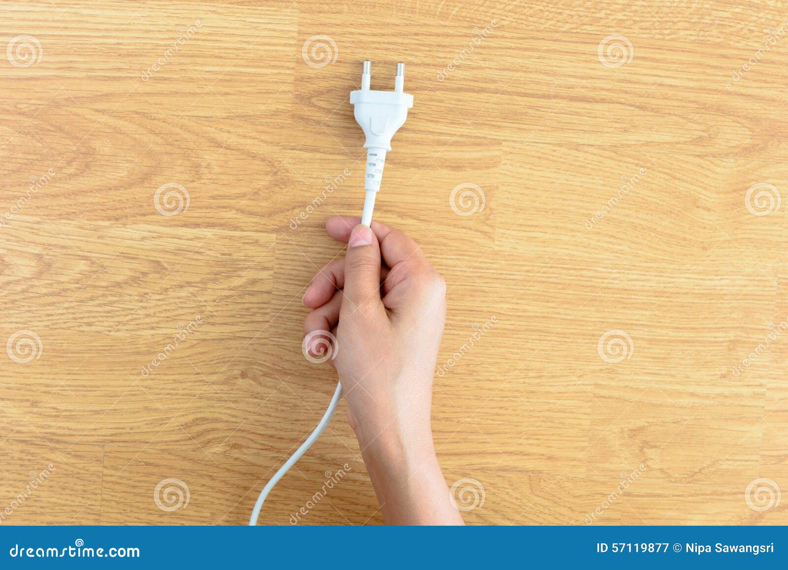 Hand holding electric plug stock image. Image of industry - 57119877