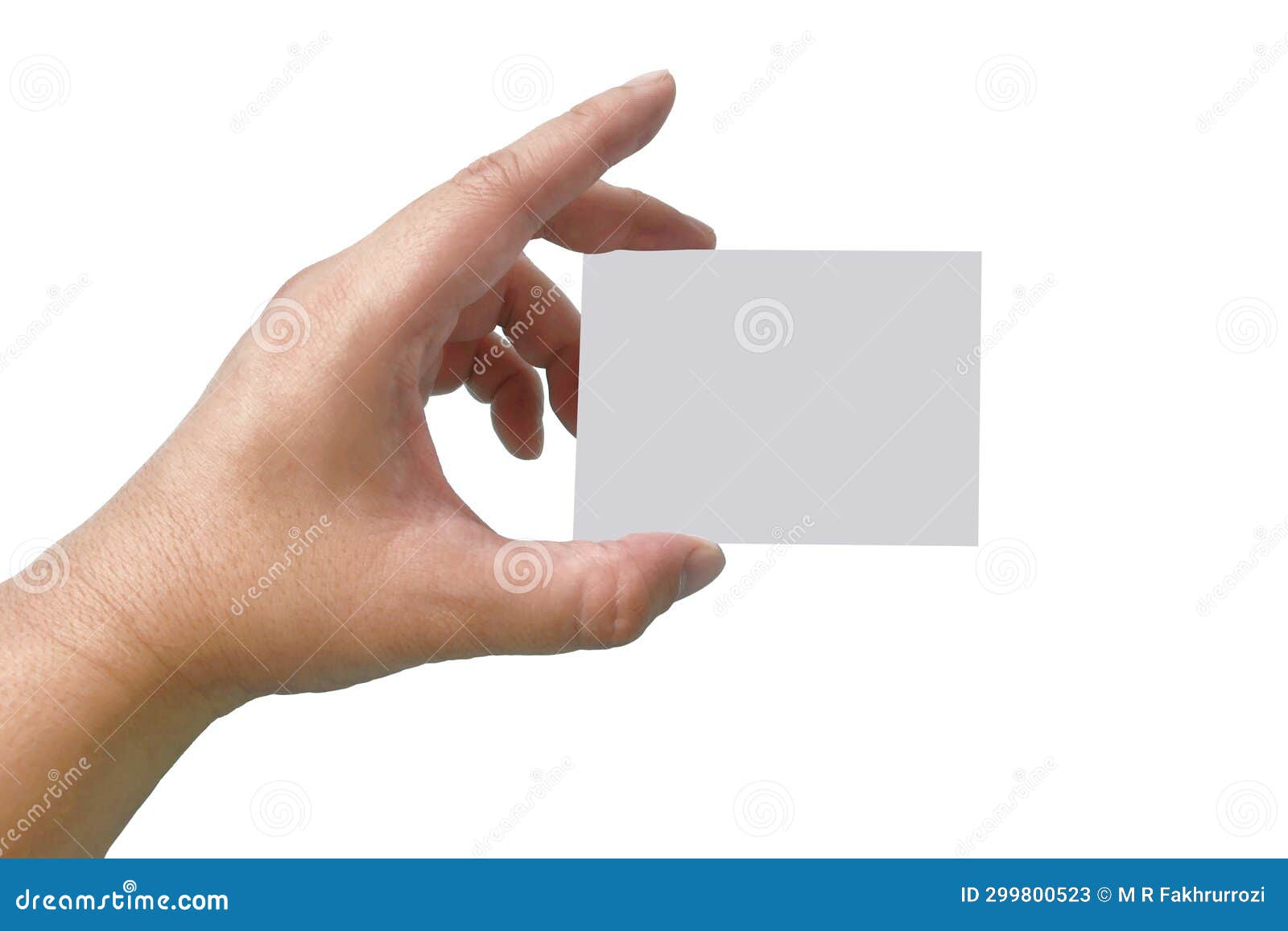 Hand Holding Empty Blank White Card, Template Copy Space Mock Up Stock ...