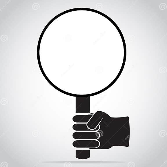 Hand Holding Empty Sign Icon Stock Vector Illustration Of Message