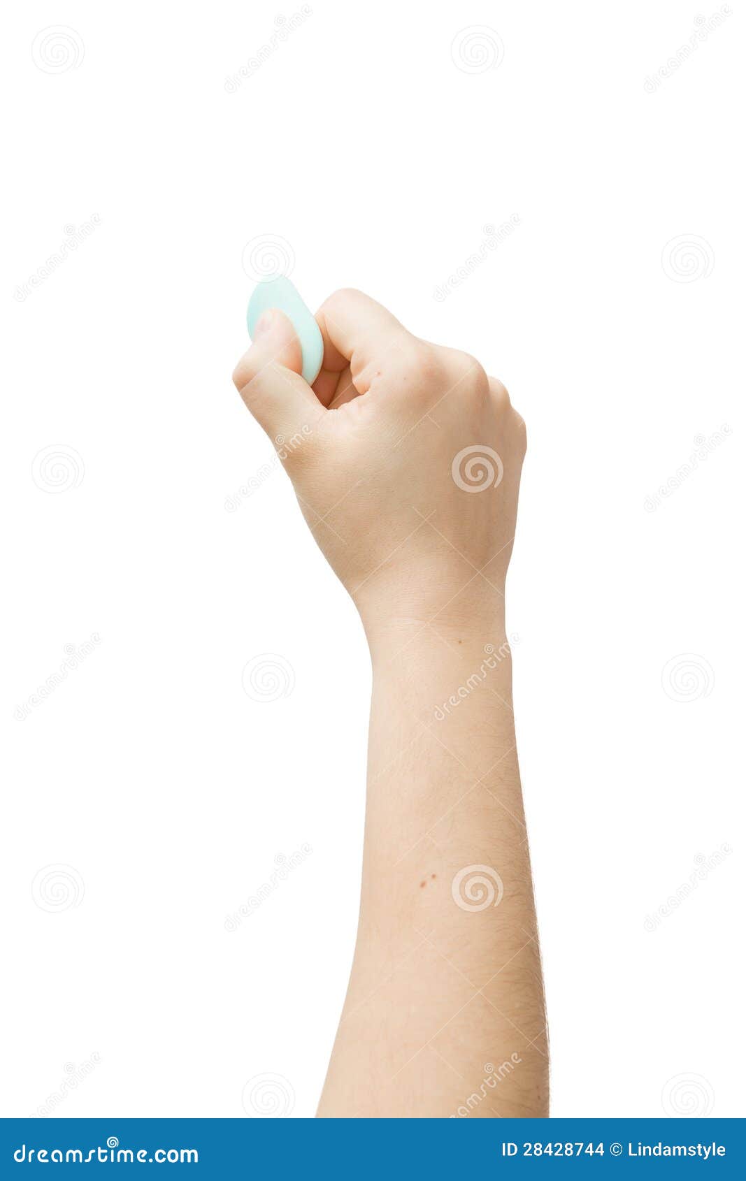 Hand holding eraser stock photo. Image of eraser, fingers - 28428744