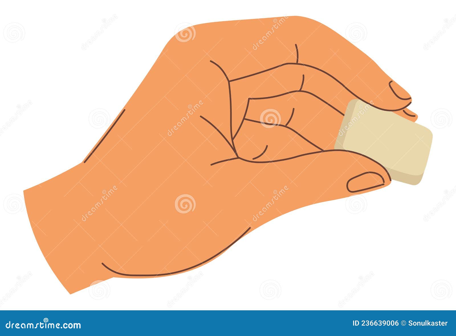 Hand Holding Eraser Correcting Written Mistakes Stock Vector ... Hand Holding Eraser Correcting Written Mistakes Stock Vector ...