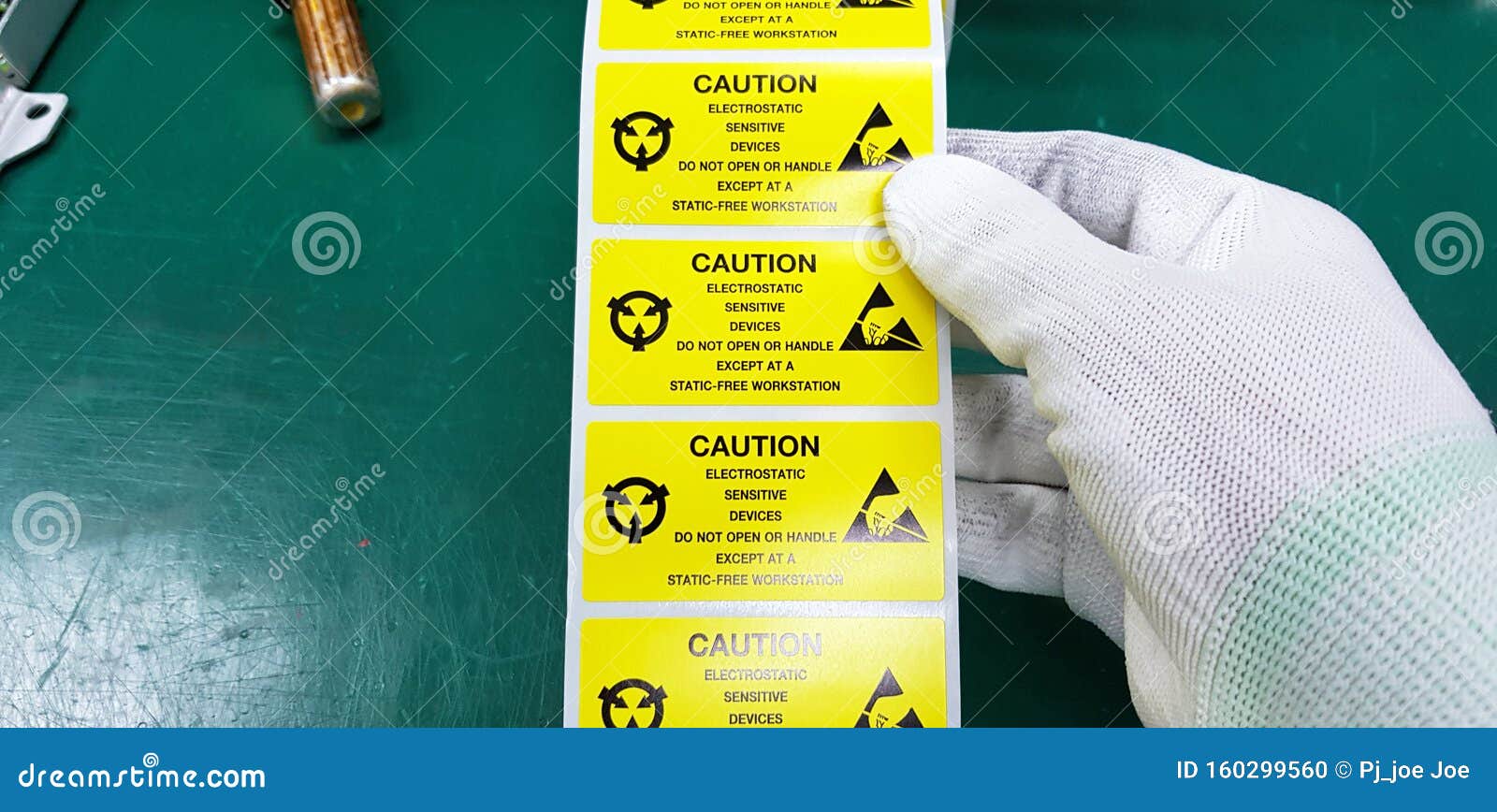ESD Symbol Label Without Texture For Electrostatic Sensitive De Royalty ...