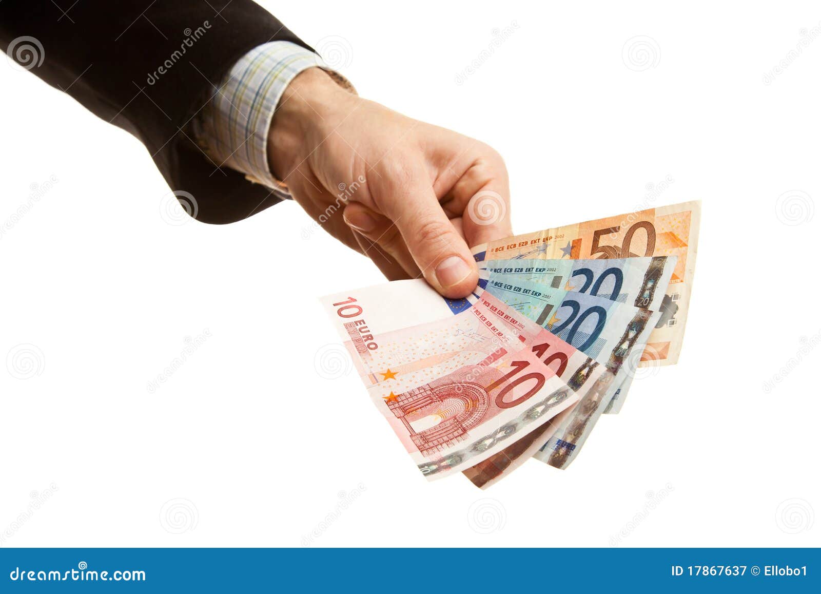 Hand holding euro currency stock image. Image of exchange - 17867637