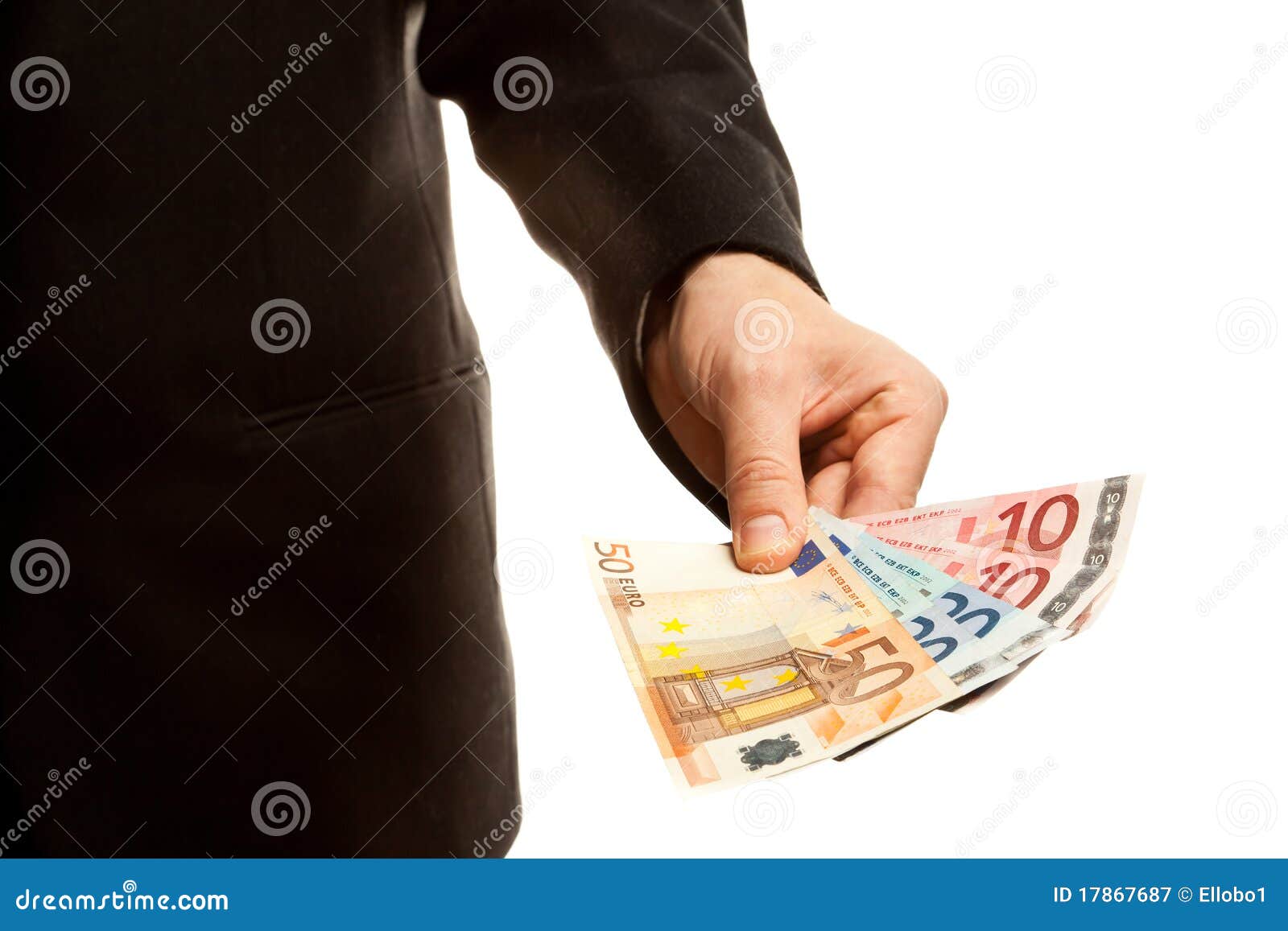 Hand holding euro currency stock image. Image of bill - 17867687