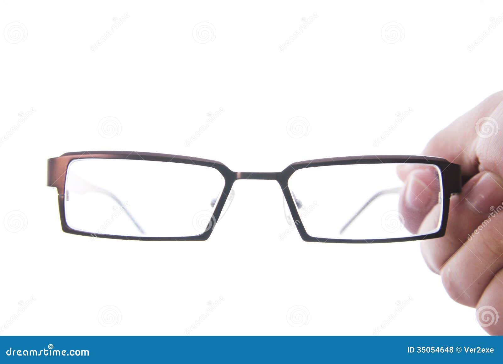 Hand holding eye glasses stock photo. Image of eyesight - 35054648