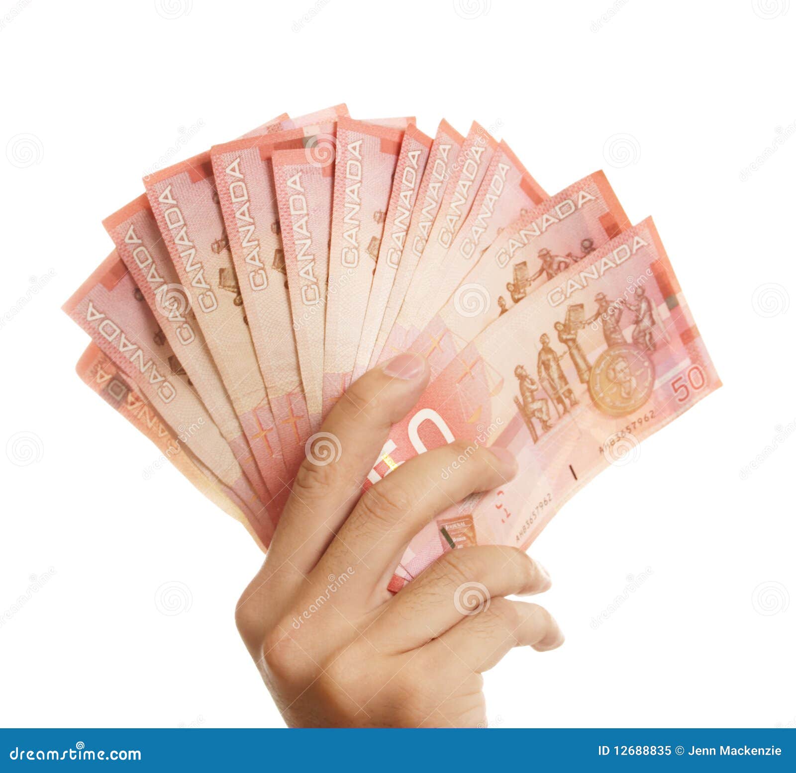 Hand Holding Fifties stock image. Image of isolated, fifties - 12688835