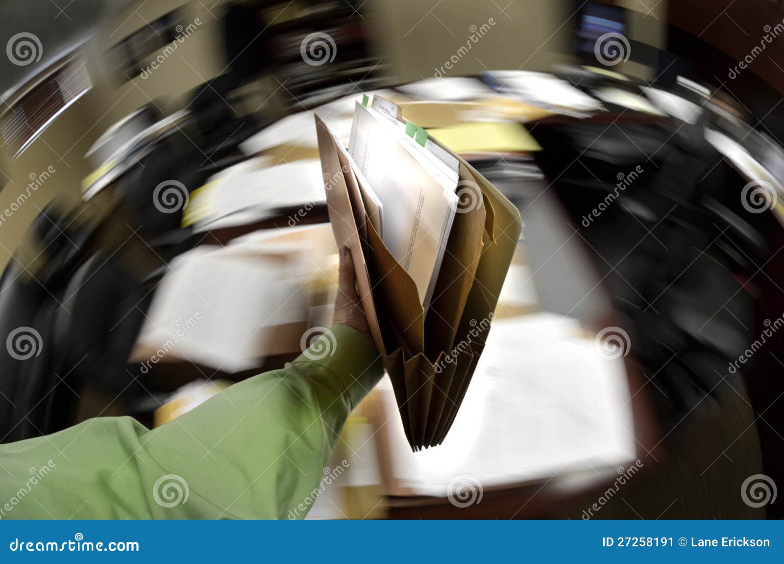 Hand Holding File in Office Stock Image - Image of document, note: 27258191