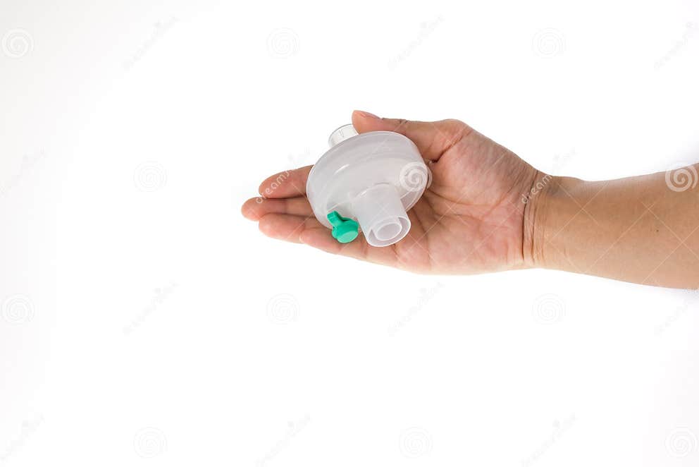 Hand Holding Filter Disposable Stock Image - Image of airborne, health ...