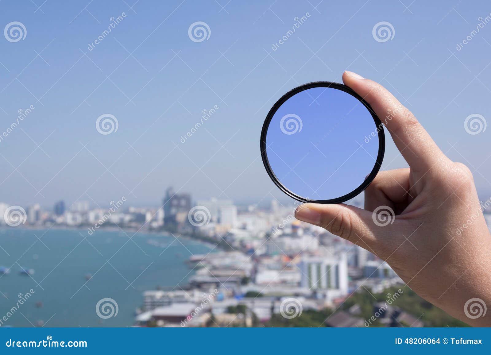 Hand is Holding Filter Lens Stock Photo - Image of rays, optic: 48206064
