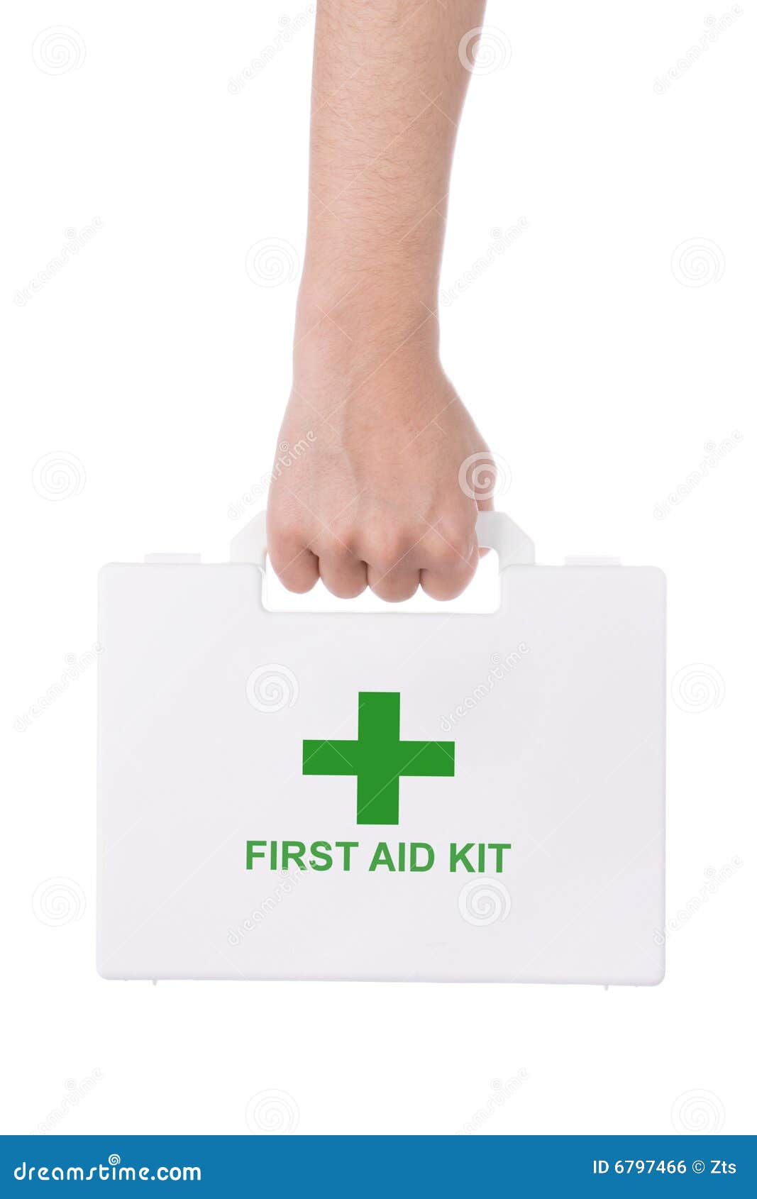 Hand Holding a First Aid Kit Stock Photo - Image of woman, carrying ...