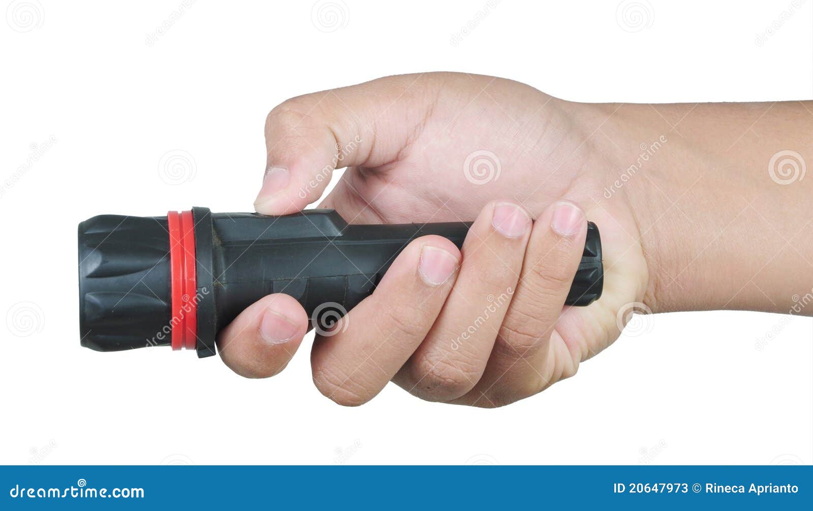 Hand Holding Flashlight Stock Photos - Image: 20647973