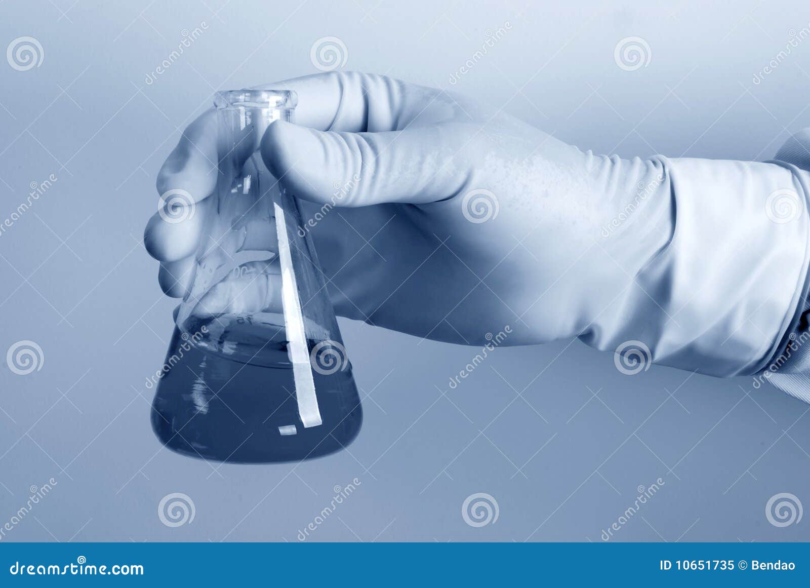 Hand holding flask stock image. Image of chemist, industry - 10651735