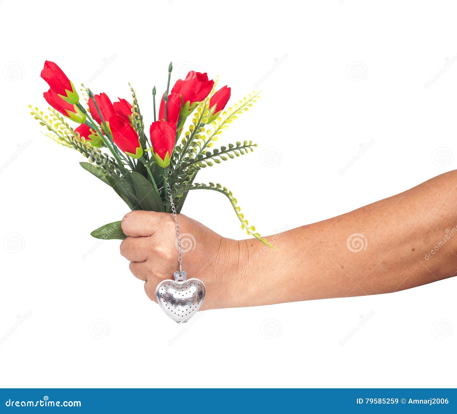 Hand holding a flower stock image. Image of present, celebration - 79585259