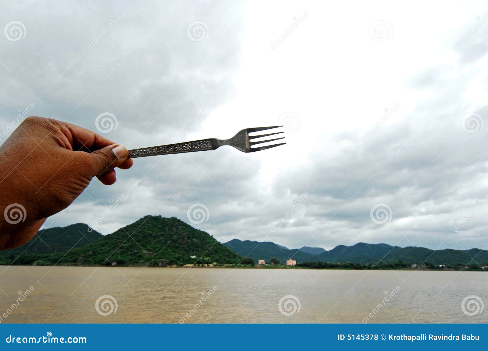 A hand holding a fork stock photo. Image of eating, ready - 5145378