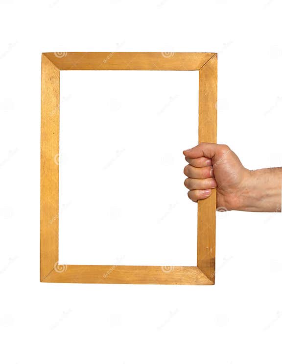 Hand holding frame stock image. Image of border, copyspace - 24923047
