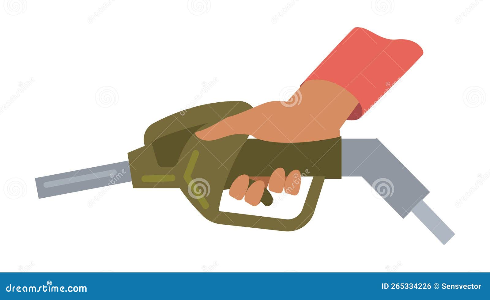 Hand Holding Gas Pump Handle, Petrol Station Stock Vector ... Hand Holding Gas Pump Handle, Petrol Station Stock Vector ...
