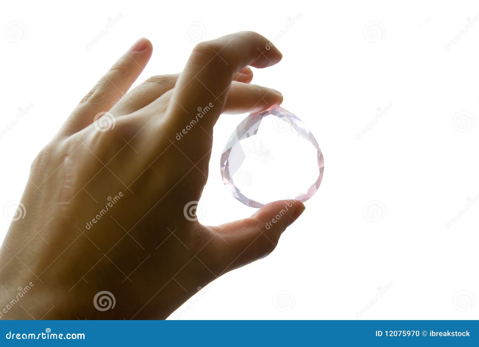 Hand Holding a Gem, Examination of the Jewl Stock Photo - Image of ...