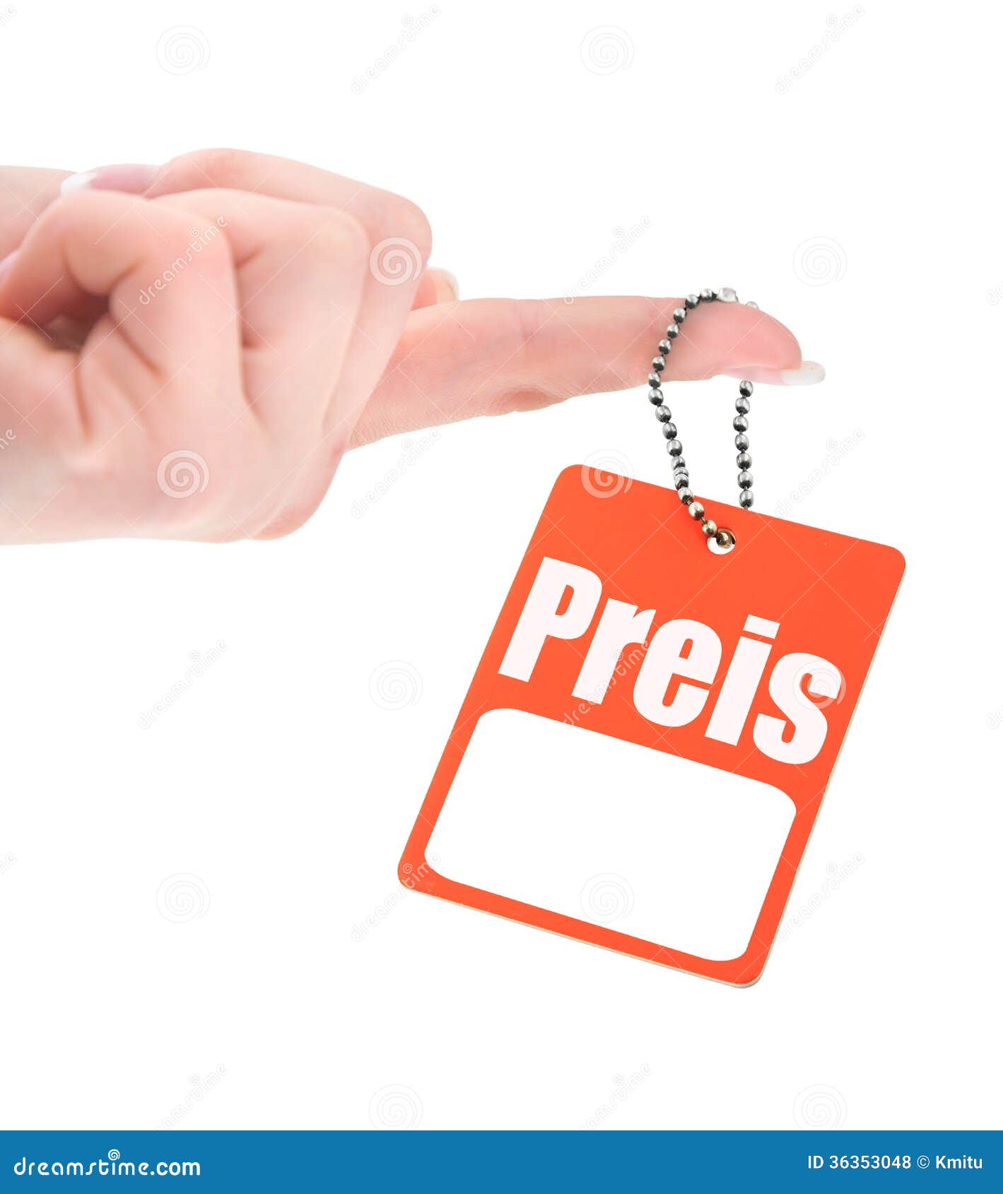 Hand Holding German Price Tag Stock Photo - Image of advert, advice ...