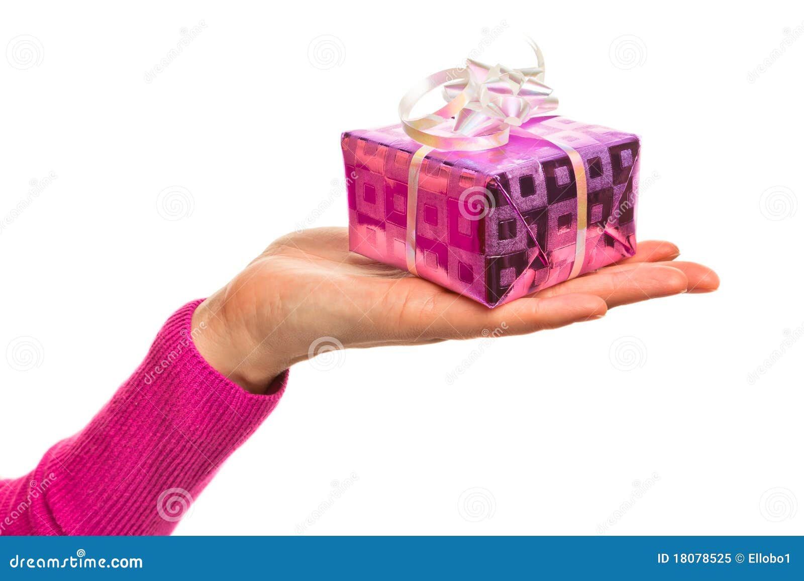 Hand holding gift stock image. Image of giving, anniversary - 18078525