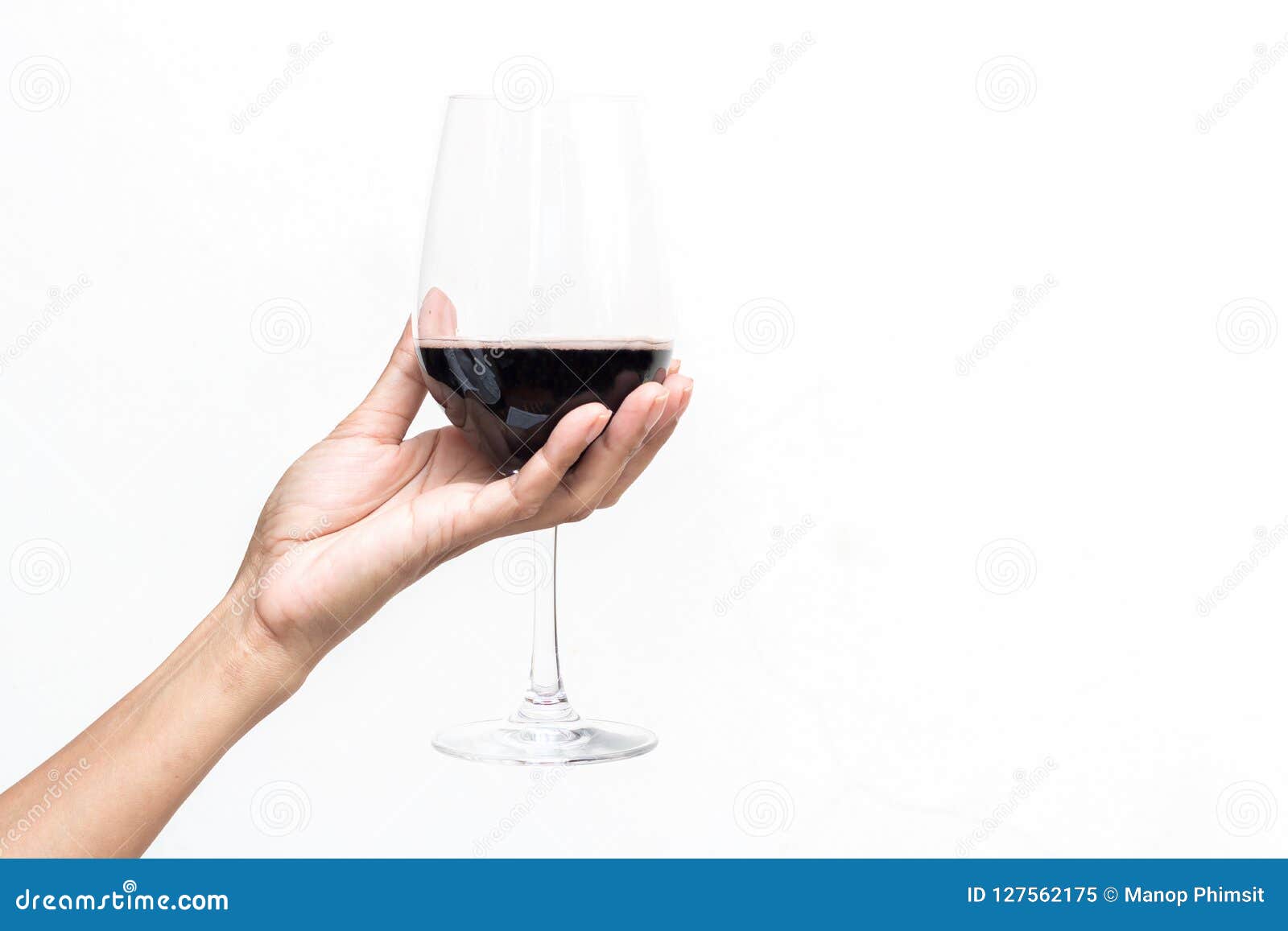 Hand Holding a Glass of Wine Stock Image - Image of celebration ...