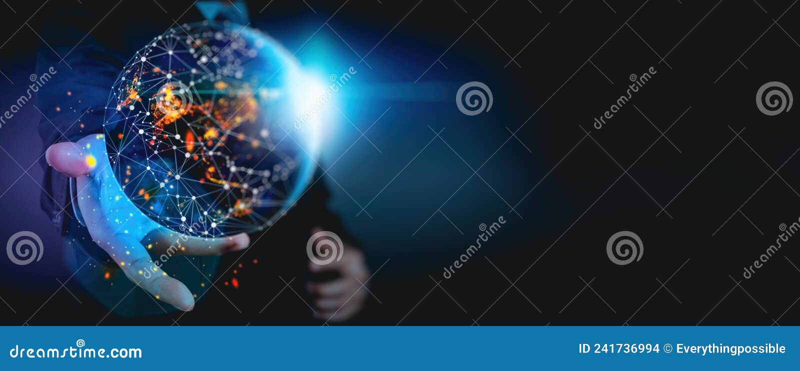 Hand Holding Global World Telecommunication Network Connected Stock ... Hand Holding Global World Telecommunication Network Connected Stock ...