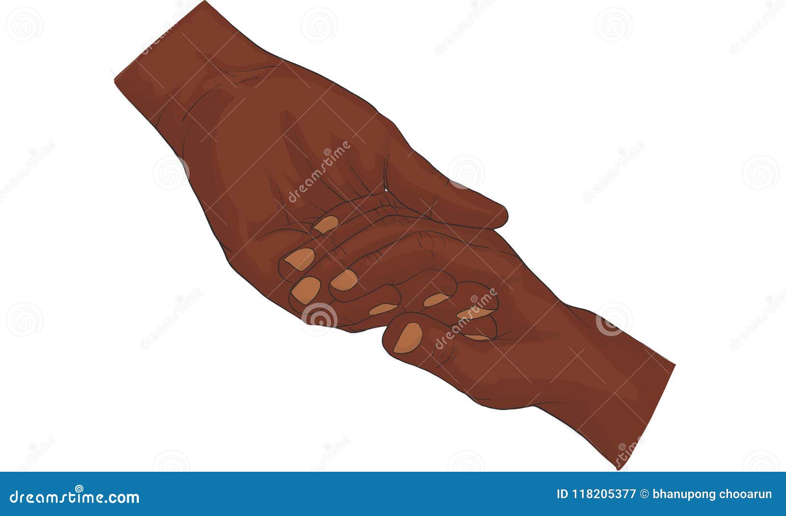 Hand Holding Gold Coin Vector, Hand Holding Hand Together Vector Stock ...