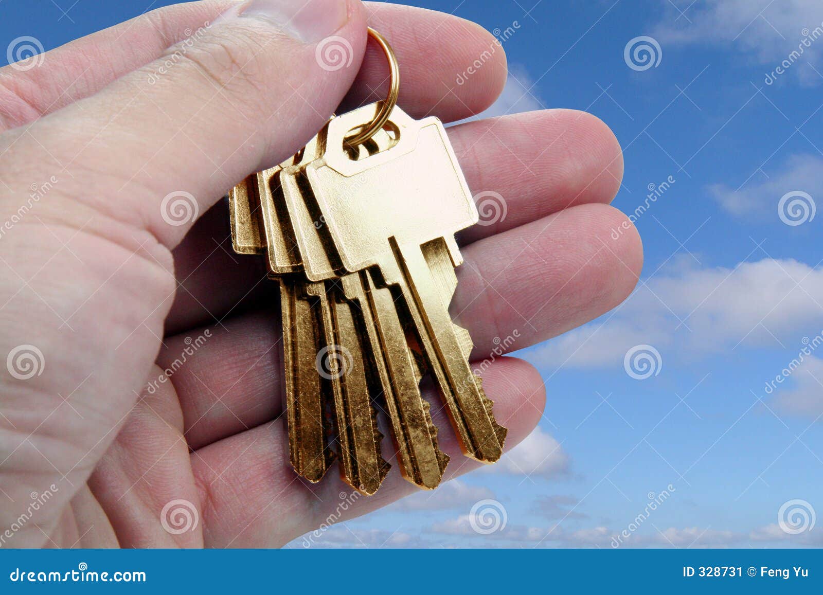 Hand holding golden key stock image. Image of opportunity - 328731
