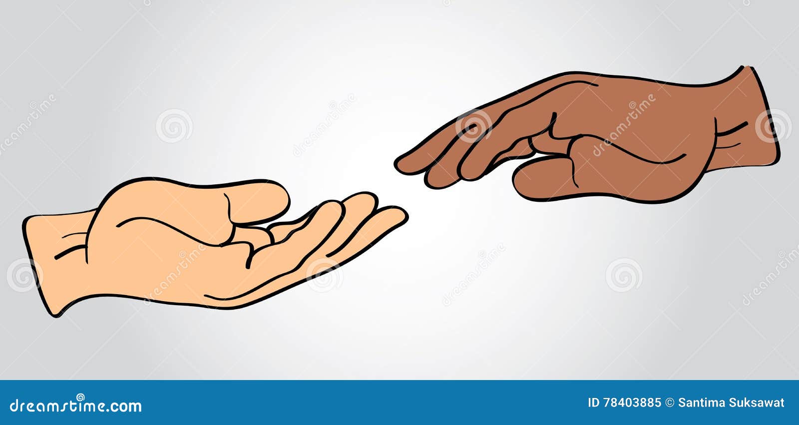 Hand Holding , Hand Present Vector Stock Vector - Illustration of ...