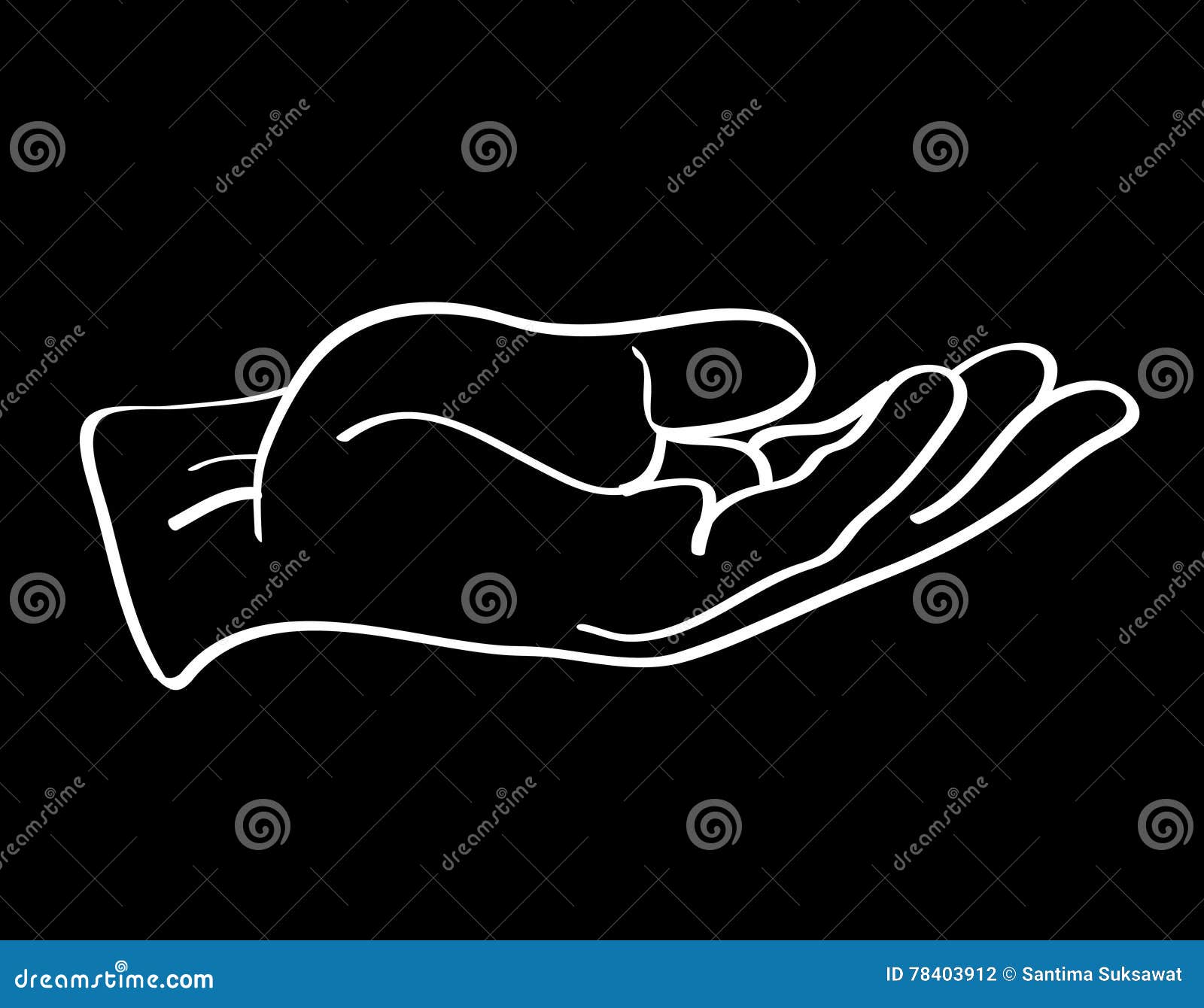 Hand Holding , Hand Present Vector Stock Vector - Illustration of help ...