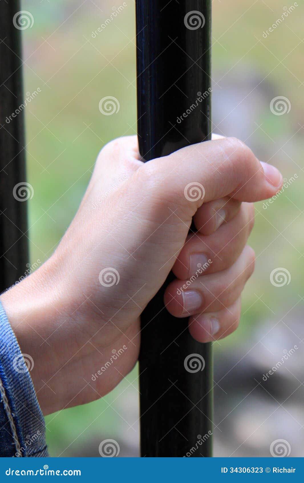 Hand holding handrail stock image. Image of grip, nails - 34306323