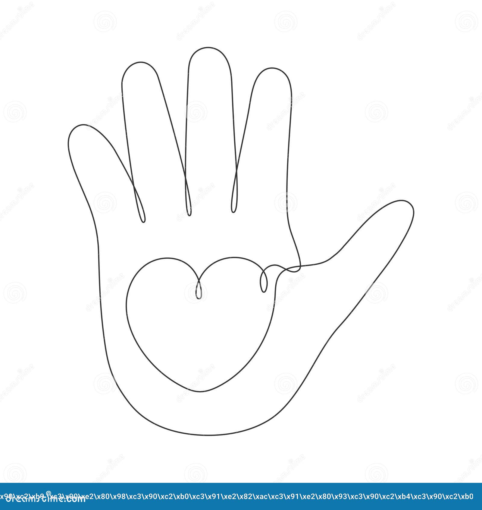 Hand Holding Heart Continuous One Line Drawing Stock Illustration ... Hand Holding Heart Continuous One Line Drawing Stock Illustration ...