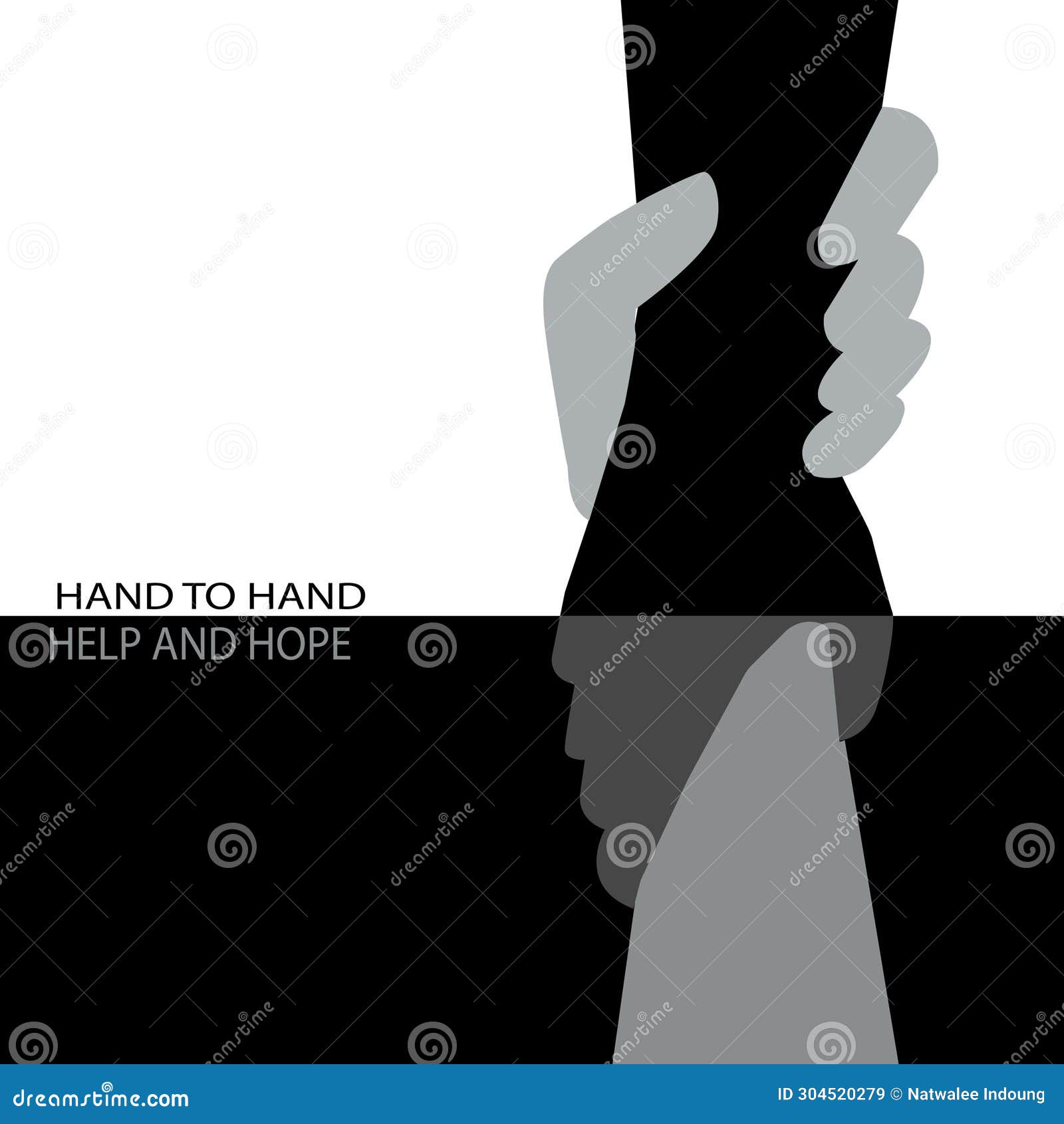 Hope Icon, Human Hand With Exclamation Mark Symbol, Help And Protection ...