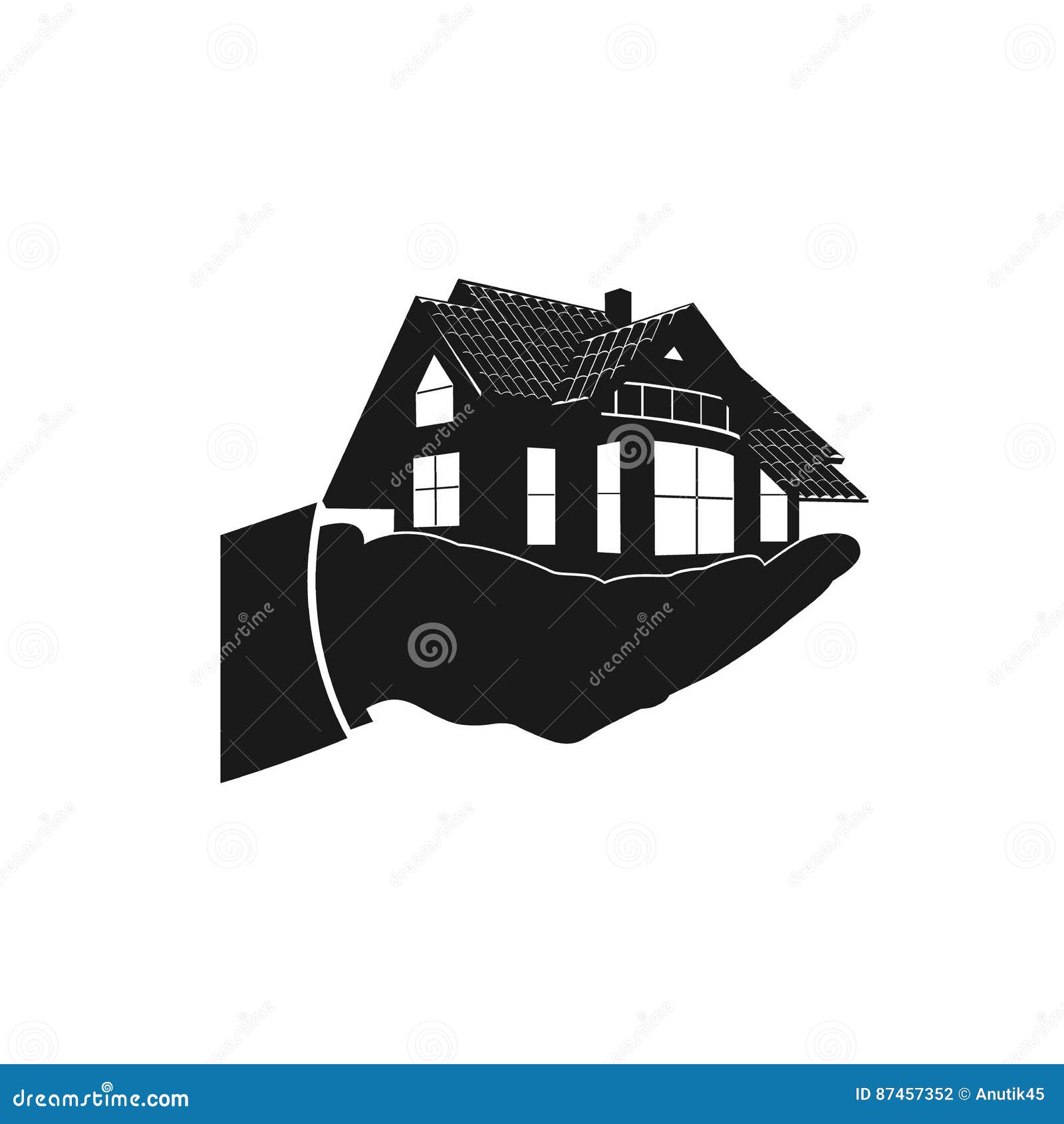 Hand Holding House, Icon, Vector Stock Vector - Illustration of home ...