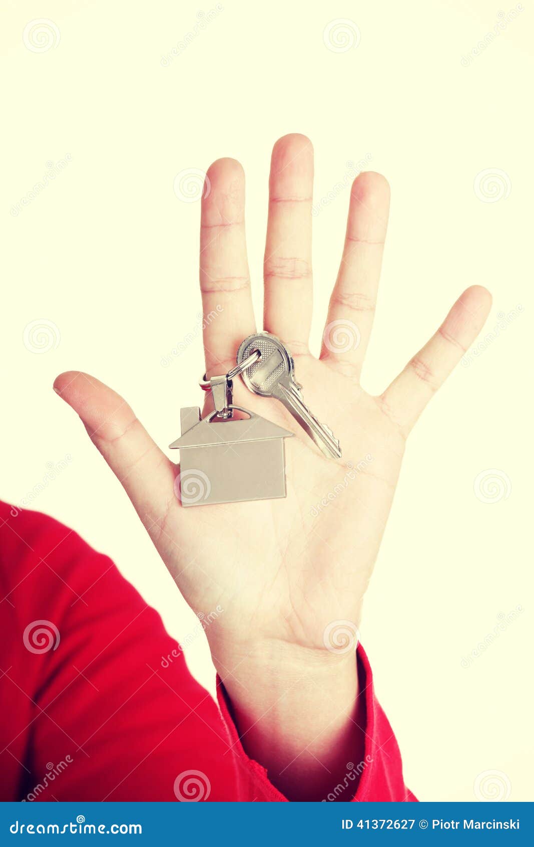 Hand holding a house key. stock image. Image of modern - 41372627