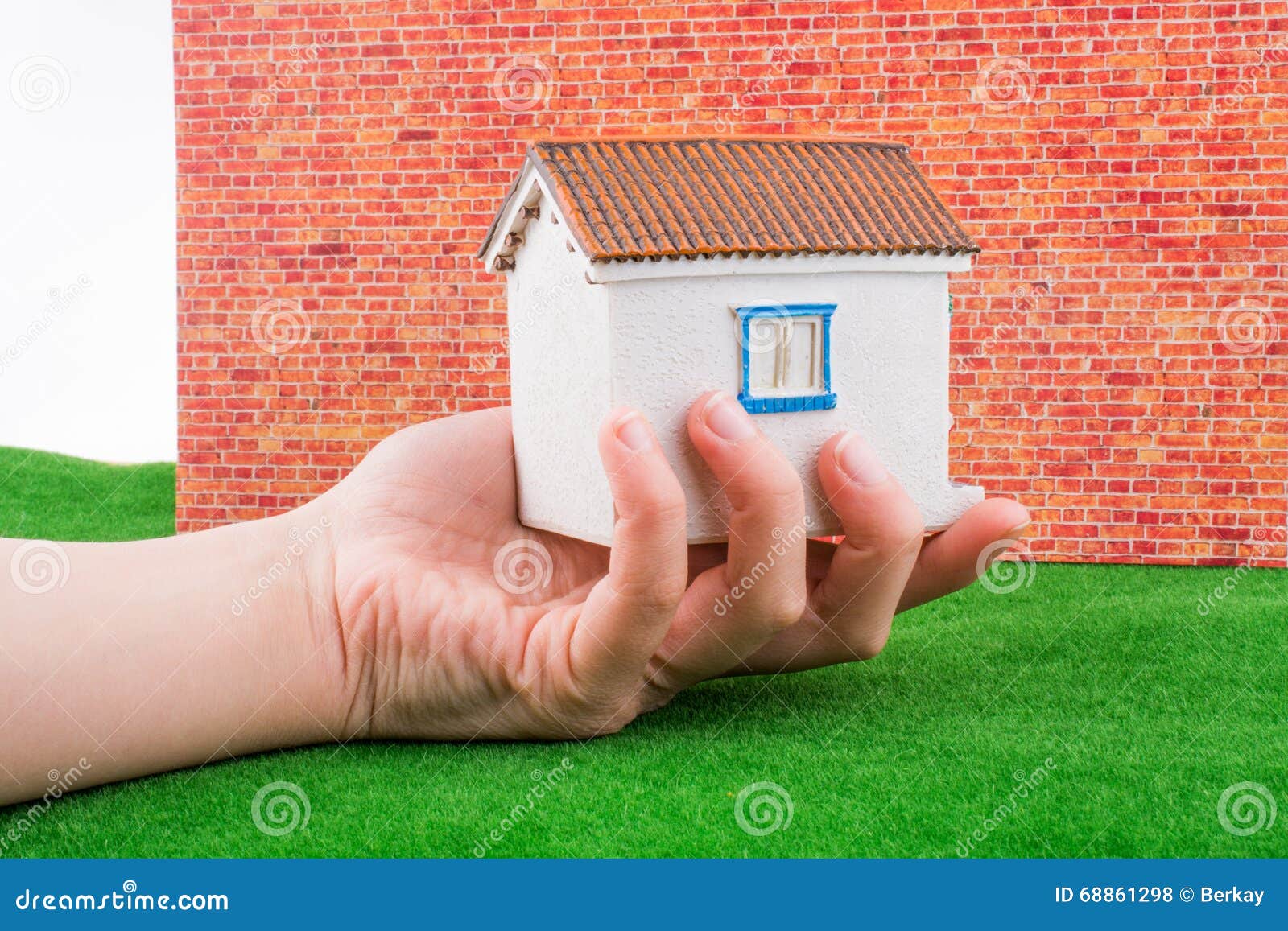 Hand holding House stock photo. Image of preserve, house - 68861298