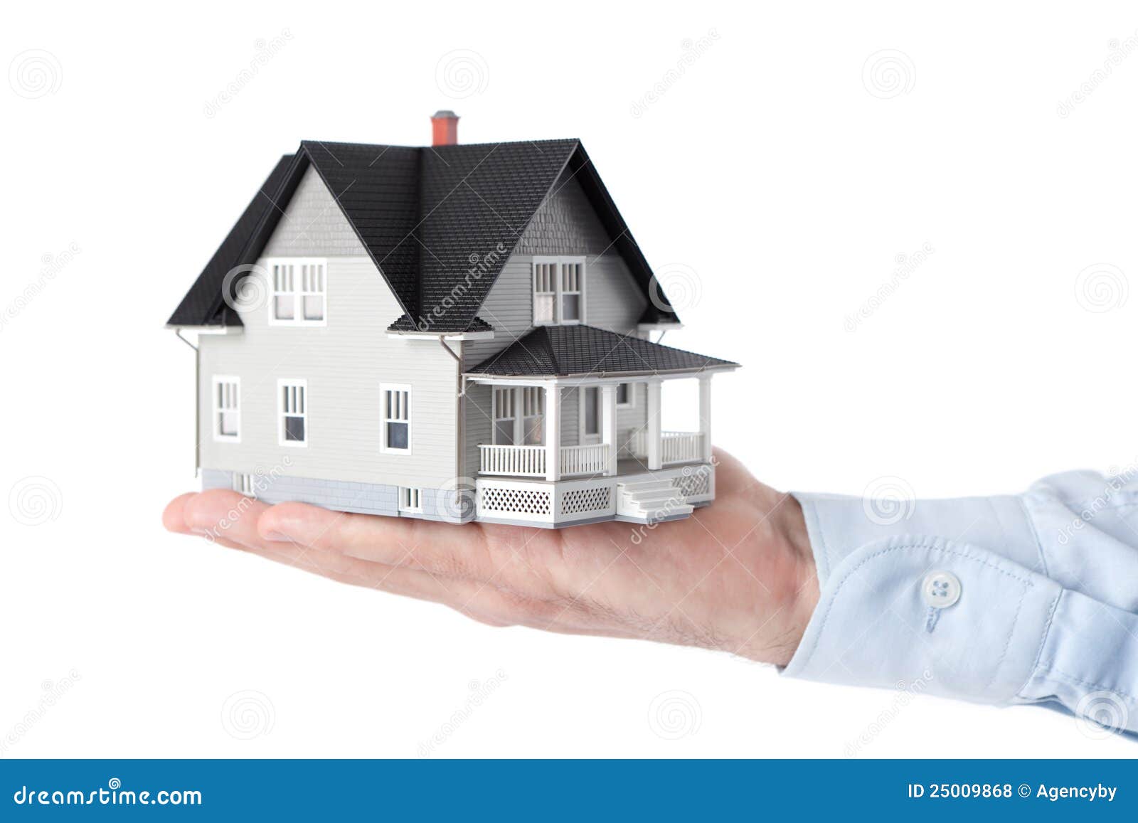 Hand Holding Household Model, Isolated Stock Photo - Image of holding ...