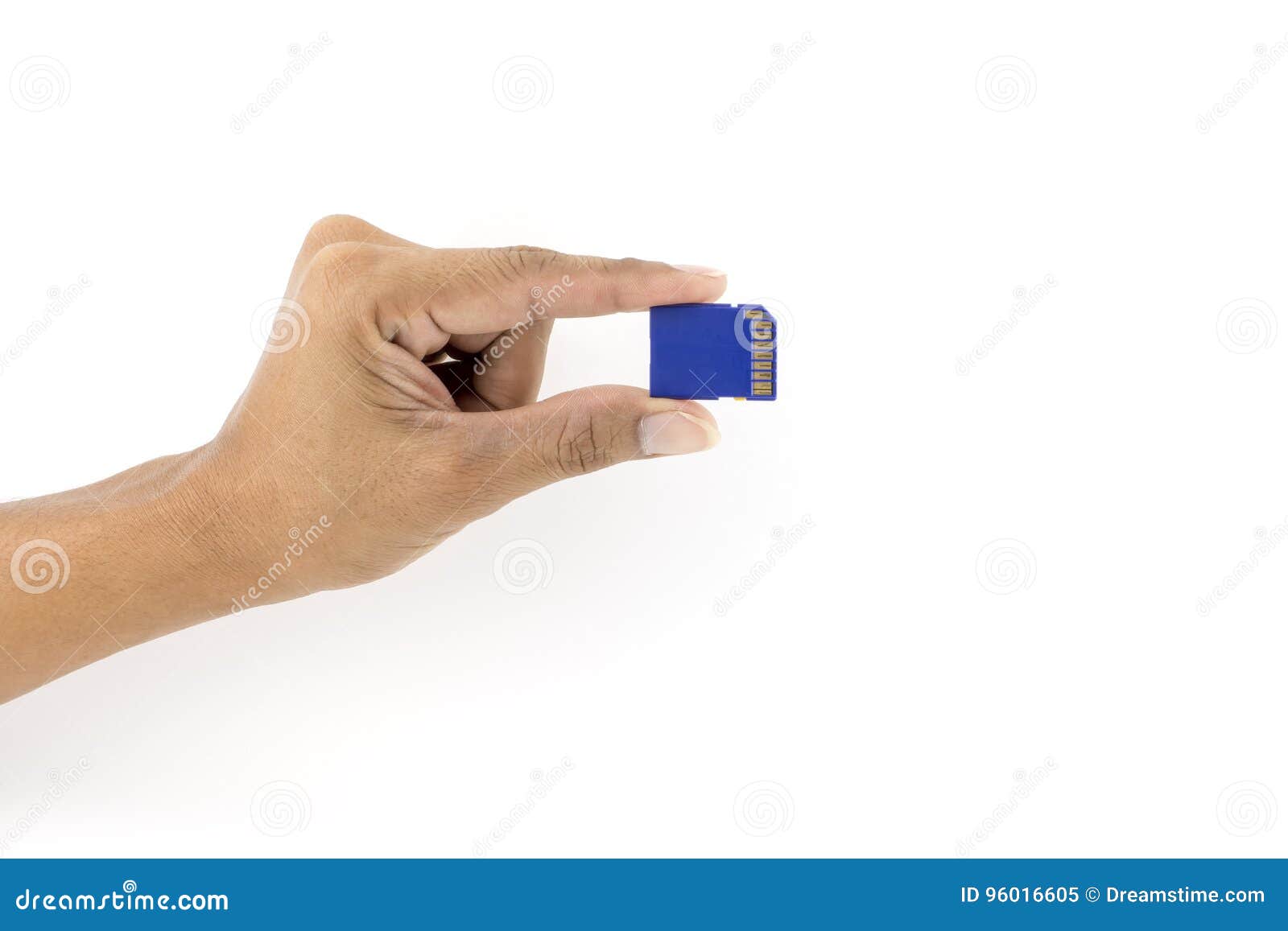 Hand Holding IC SD Card Chip. Stock Image - Image of closeup, hand ...