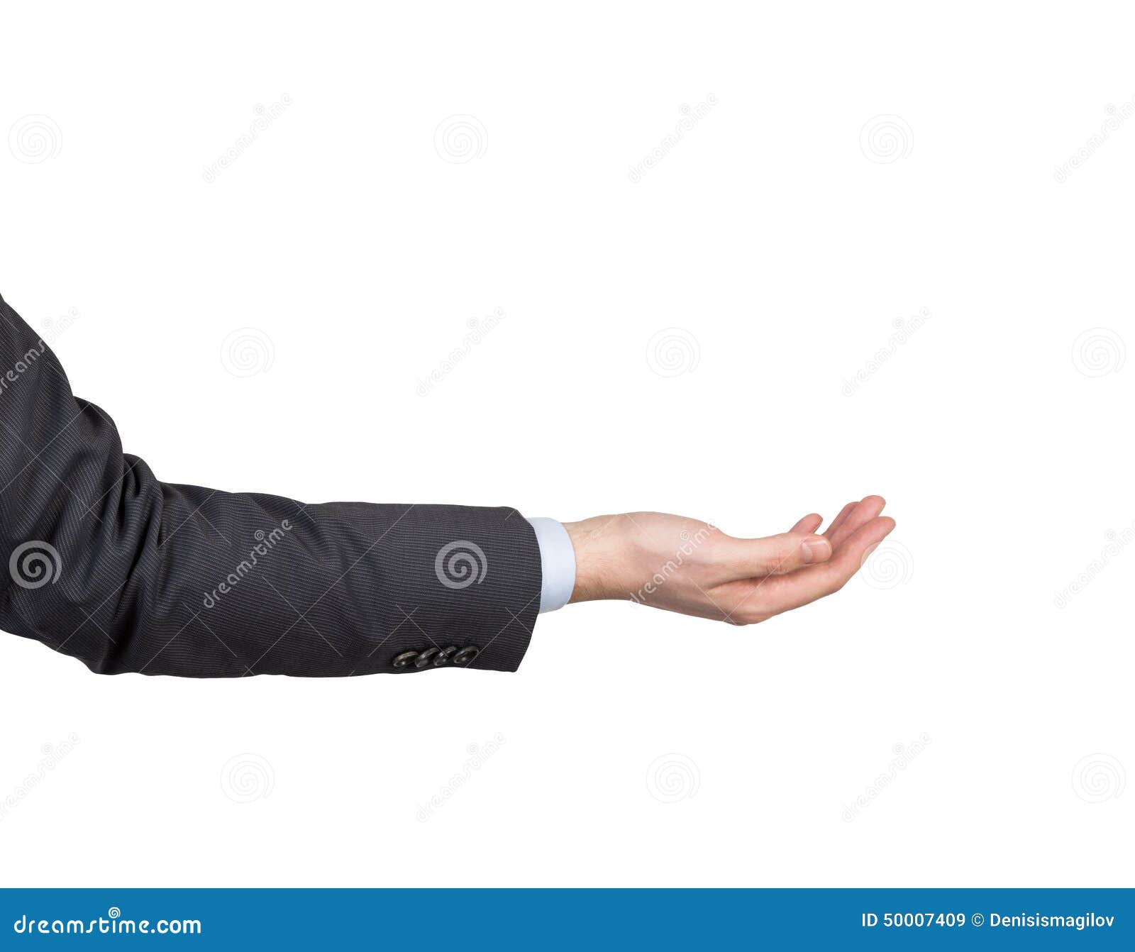 Hand Holding Invisible Objects Stock Image - Image of perspective ...